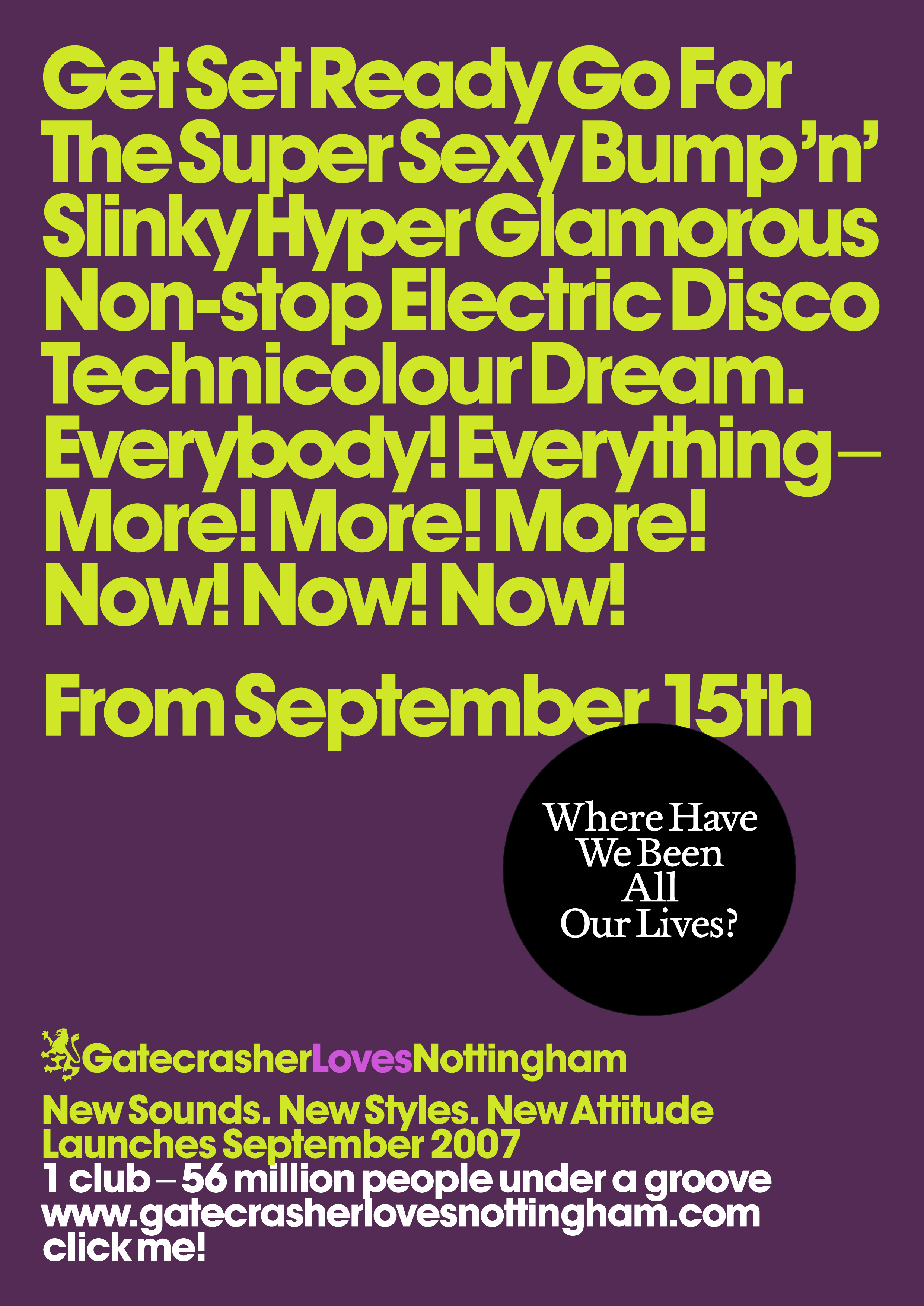 Gatecrasher Loves Nottingham — The Designers Republic™